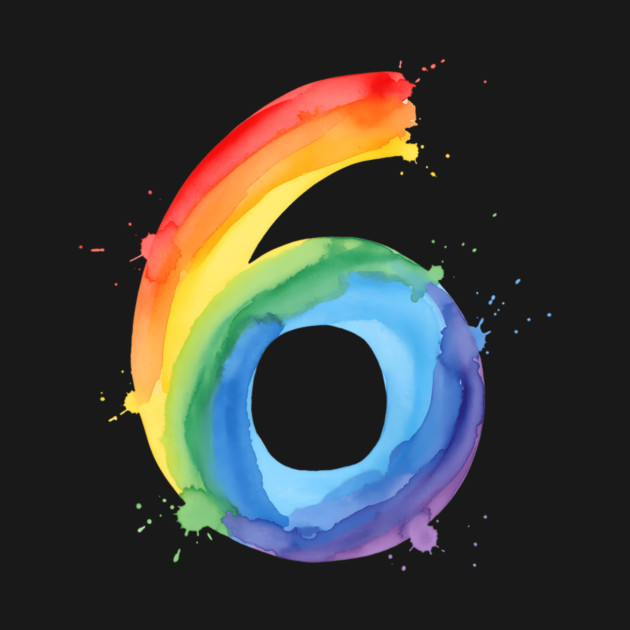 I Am Already 6 Rainbow Watercolor - Kids Birthday Age - T-Shirt | TeePublic