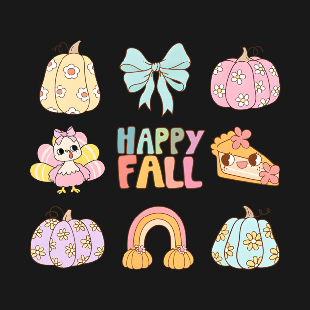 PrepHapFall Pastel Pumpkin Turkey Thanksgiving - Fall Pastel Pumpkin ...
