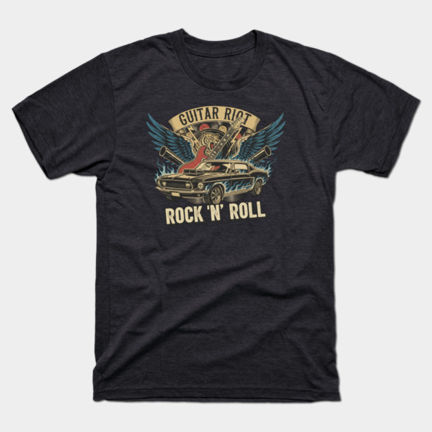 Rock n roll guitar riot - Ac Dc Acdc Rock Band Guitar Vintage - T-Shirt ...