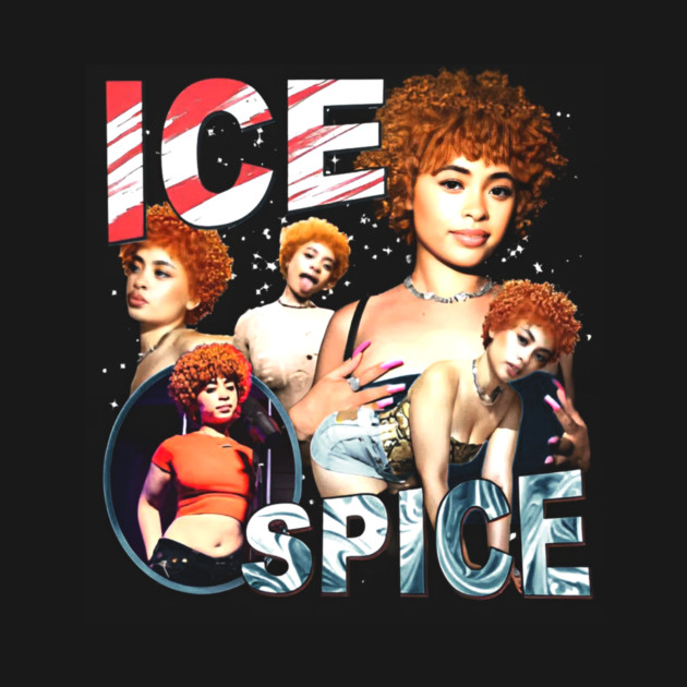 Ice Spice Vintage Collage - Ice Spice - T-Shirt | TeePublic