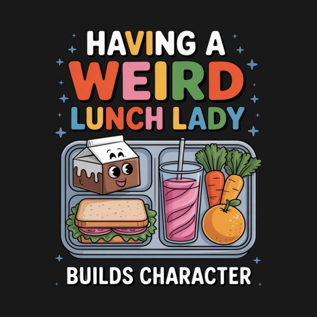 Having A Weird Lunch Lady Builds Character Cafeteria Worker - Having A ...