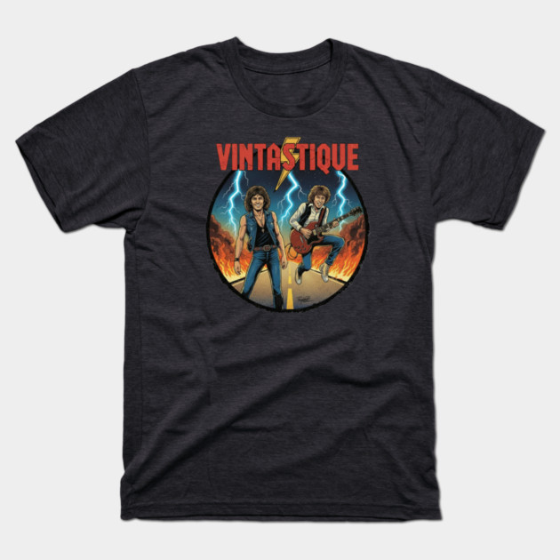 vintastique duet singer guitarist - Ac Dc Acdc Rock Band Guitar Vintage ...