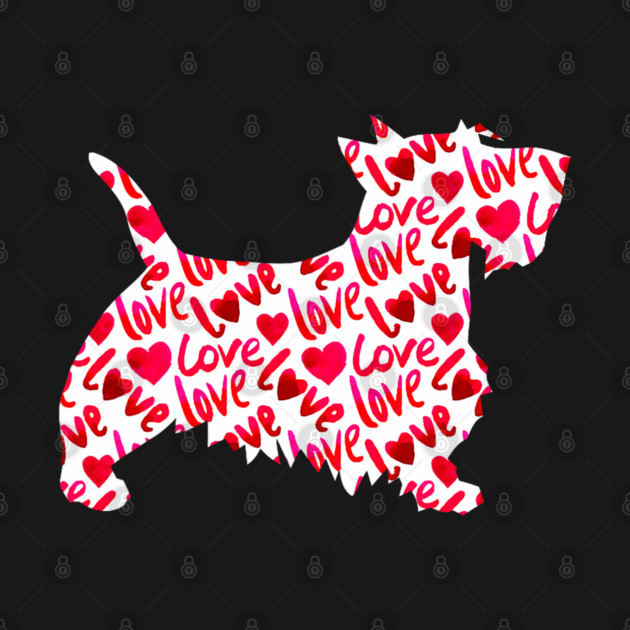 Scottie Scottish Terrier Heart Dog Valentine - Scottie Dog Valentine ...