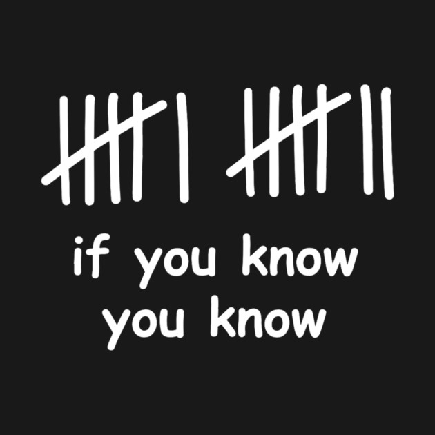 6 7 If You Know You Know Tally Marks Six Seven - Funny Meme - T-Shirt ...
