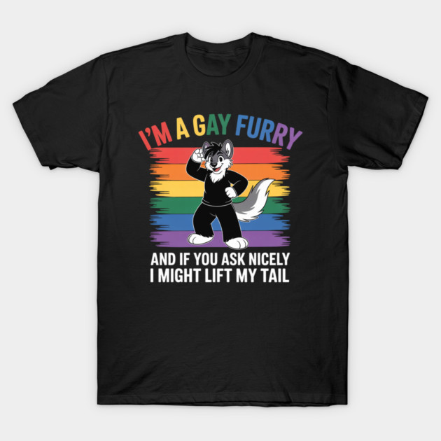 I'm A Gay Furry Rainbow Fox Wolf Fursona Fandom Pride Month - Im A Gay ...