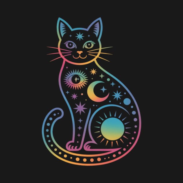 Rainbow pride flag colors, astronomy cat - Rainbow Pride Flag Colors ...