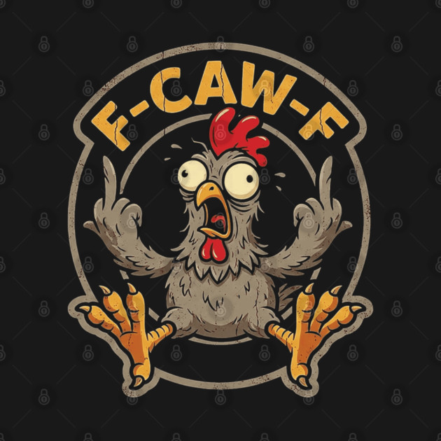 chicken Middle Finger Sarcastic Bird Funny Rebellion Slogan fcawf ...