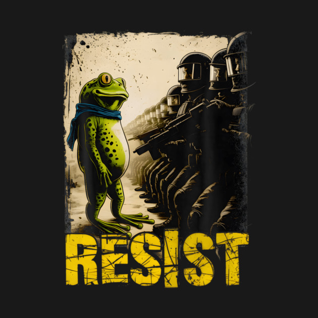 Portland Frog Protest Counterculture Resist Activist - Portland Protest ...
