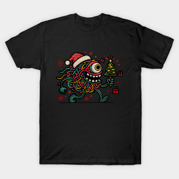 Festive Monster Christmas Cheer - Christmas - T-Shirt | TeePublic