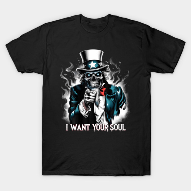 I Want Your Soul Skeleton Sam CreeHalloween Horror Art - Halloween ...