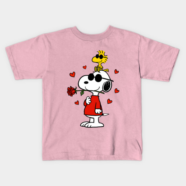 Joe Cool Snoopy & Woodstock - Valentines Day M001 - Snoopy - Kids T ...