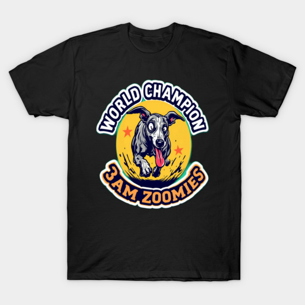 World Champion 3AM Zoomies Retro Sticker - Dog Sticker - T-Shirt ...