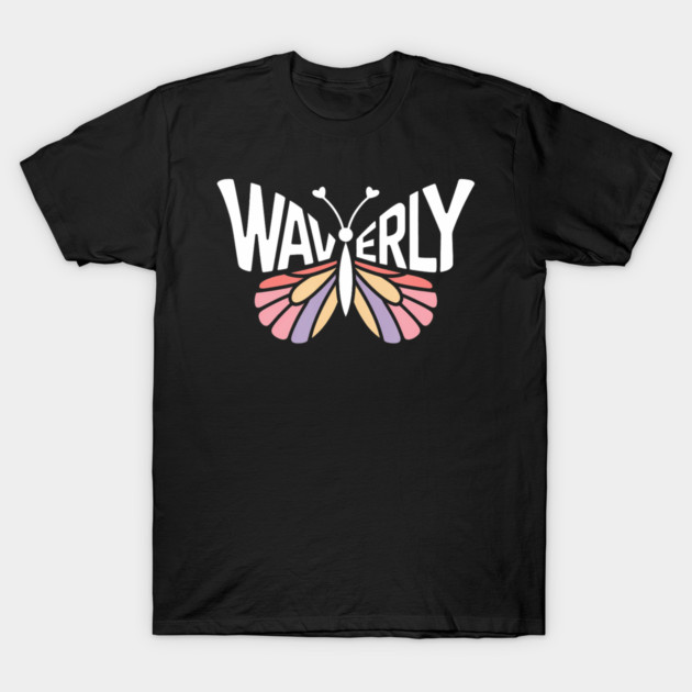 Waverly Butterfly - Word Art - Personalized Word Art - T-Shirt | TeePublic