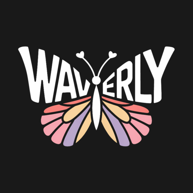 Waverly Butterfly - Word Art - Personalized Word Art - T-Shirt | TeePublic