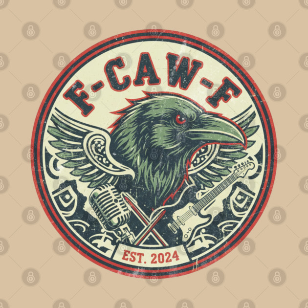 F-caw-F Vintage Crow - F Caw F - T-Shirt | TeePublic