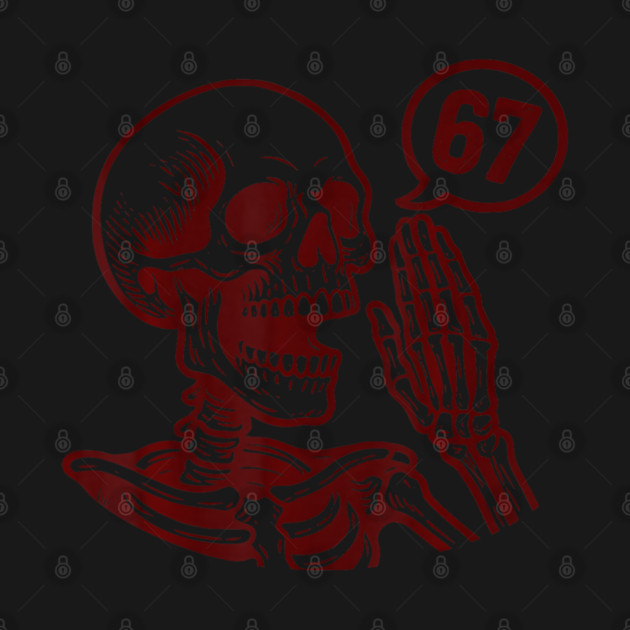 67 Halloween Skeleton Six Seven Brainrot - Halloween Skeleton Meme - T ...