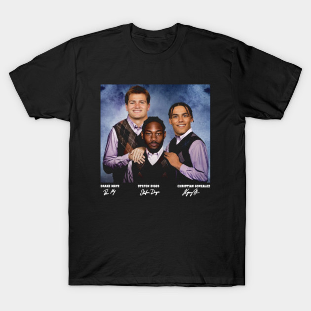 Drake Maye, Stefon Diggs & Christian Gonzalez Step Brothers - Drake ...