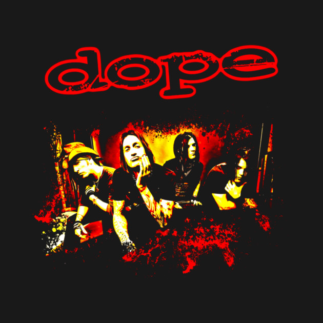 Band Member With Typography Alternative Metal - Dope - T-Shirt | TeePublic