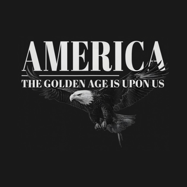 America Age Patriotic Bald Eagle - Patriotic Eagle Art - T-Shirt ...
