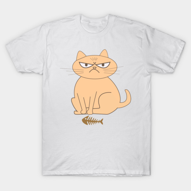 cat - Angry Cat - T-Shirt | TeePublic