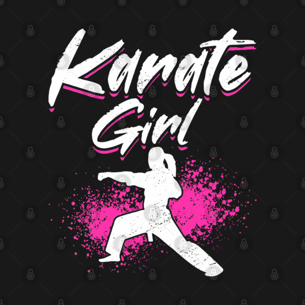 Karate Girl Martial Arts Fighter Kick - Karate - T-Shirt | TeePublic