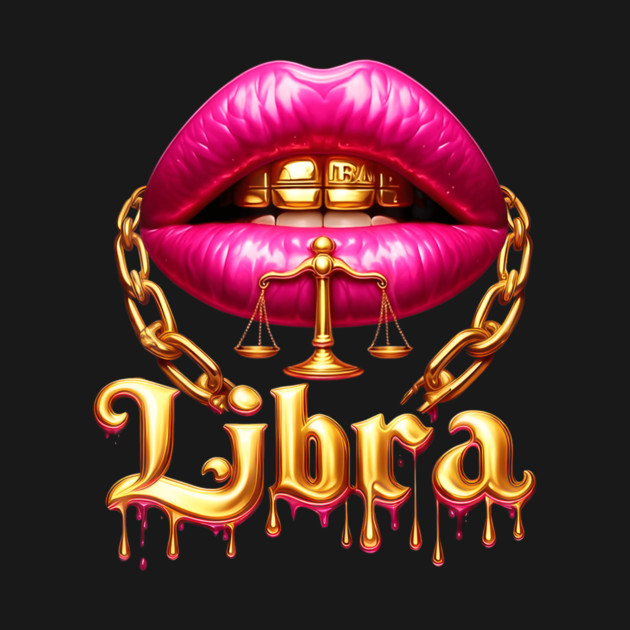 Libra Queens Pink Lips Afro Libra Zodiac Sign - Libra Queen Birthday ...