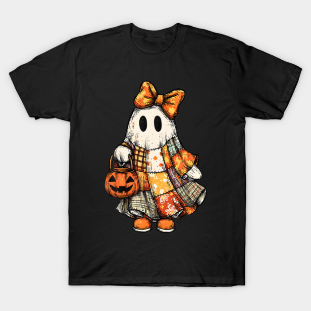 Halloween Boo Ghost Patchwork Quilter Quilting Sewing - Halloween Ghost ...