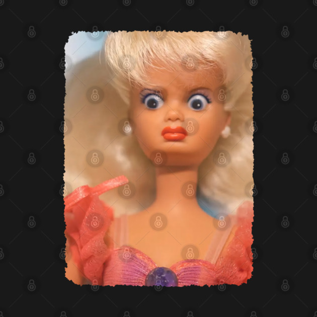 Disgusted Doll Face Meme - Barbie Meme - T-Shirt | TeePublic