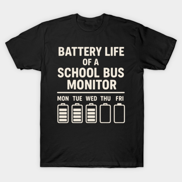 Battery Life of a School Bus Monitor – Job Humor Infographic - School ...