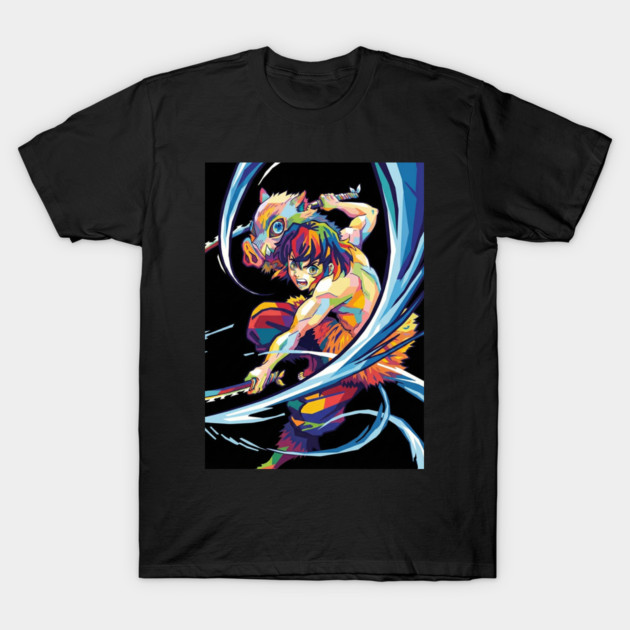 Inosuke Hashibira Demon Slayer Pop Art - Demon Slayer - T-Shirt | TeePublic