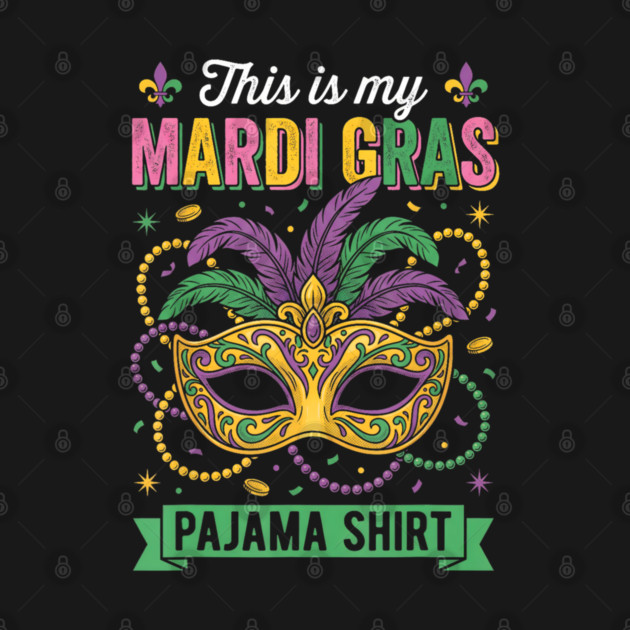 Vintage Mardi Gras Pajama Apparel Art - Vintage Mardi Gras Pajama ...