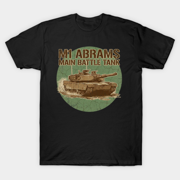 M1 Abrams Main Battle Tank - Retro Military Armor Vehicle - M1 Abrams ...