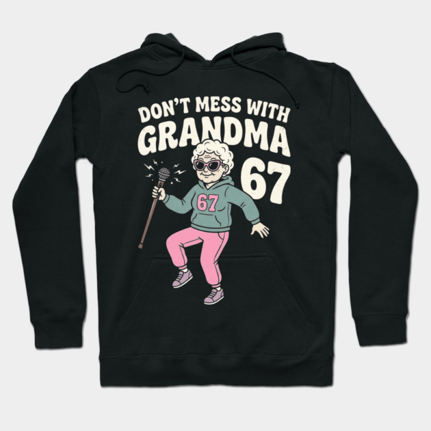 67 Meme Grandma Rapper Funny Brainrot Slang Viral Internet Slogan - 67 ...