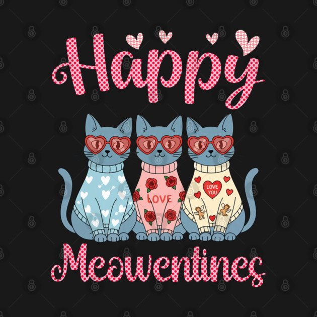 Russian Blue Cat Happy Meowentines Funny Valentine Dad - Cat Valentine ...
