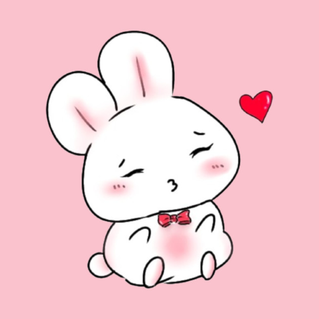 Cute Bunny in Love - Bunny - T-Shirt | TeePublic