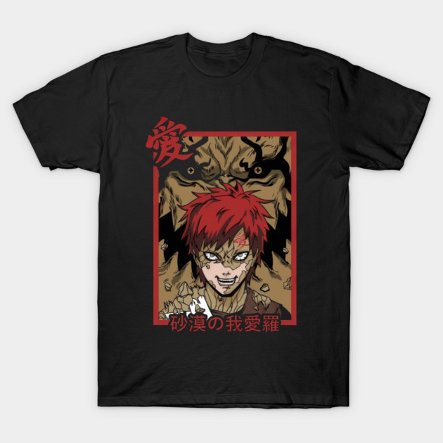 Cursed Sand Vessel with a Demon Sealed Inside - Naruto - T-Shirt ...