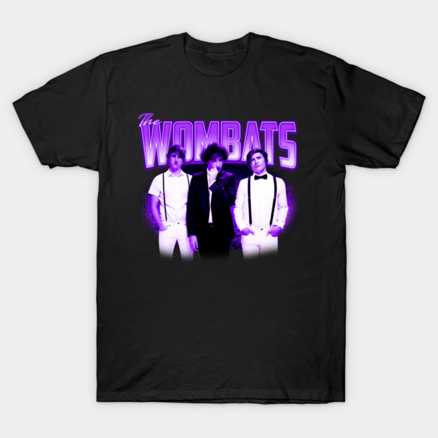 Vintage Glow Alternative Rock Band - The Wombats - T-Shirt | TeePublic