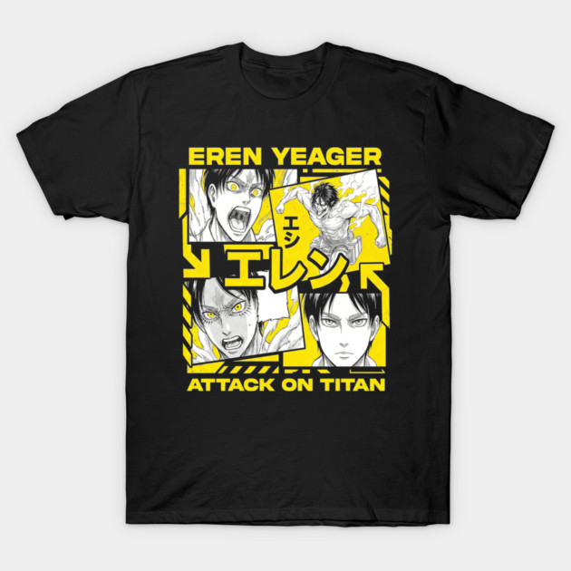 Eren Yeager Attack on Titan Fan - Eren Yeager - T-Shirt | TeePublic