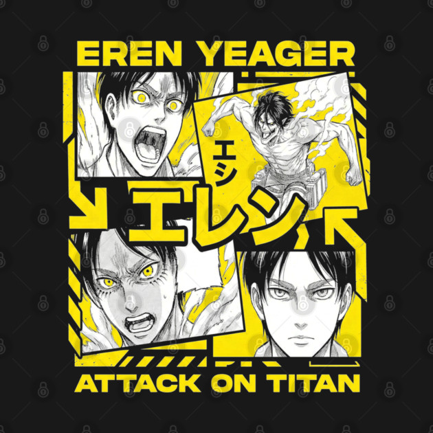 Eren Yeager Attack on Titan Fan - Eren Yeager - T-Shirt | TeePublic