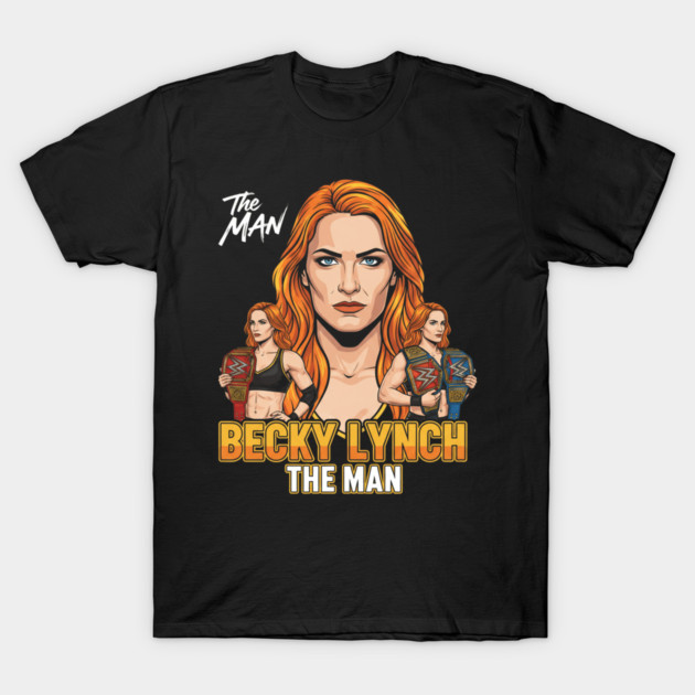 becky lynch - wwe - halftone - Becky Lynch - T-Shirt | TeePublic