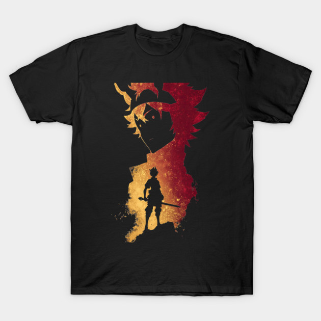 Asta Silhouette Fan Art Black Clover - Asta - T-Shirt | TeePublic