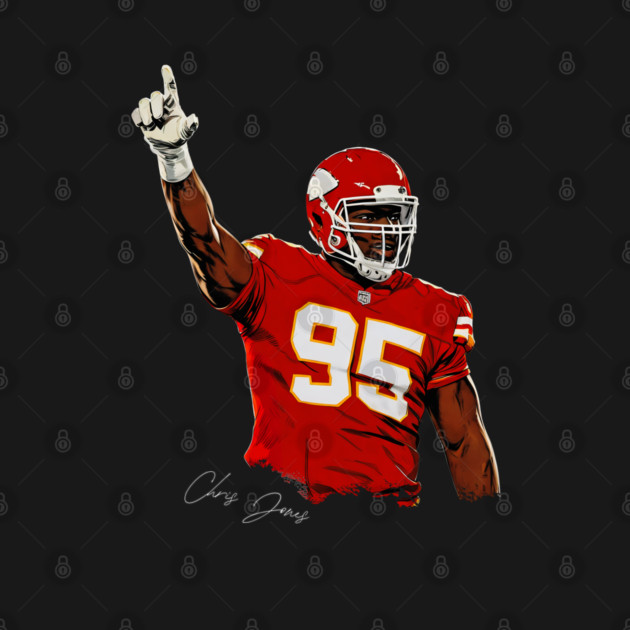 Chris Jones Stone Cold - KC Defense Sack Master Signature Art - Chris ...