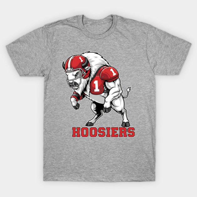 Indiana Hoosiers Bison Football - Indiana Hoosier - T-Shirt | TeePublic