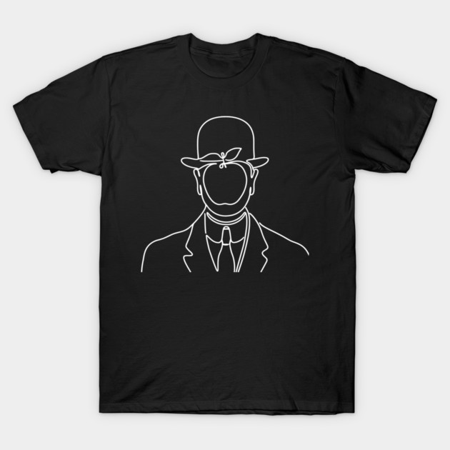 The Great War Line Art - Rene Magritte - T-Shirt | TeePublic