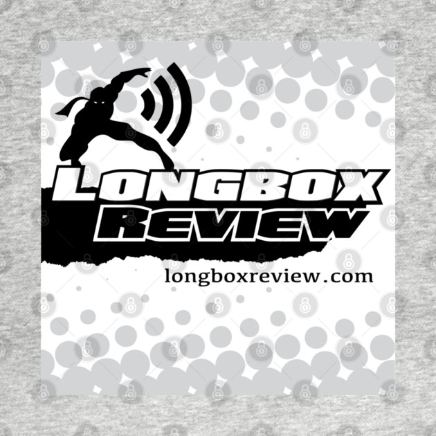 Longbox Review podcast square logo (B&W) - Podcast Logo - T-Shirt ...