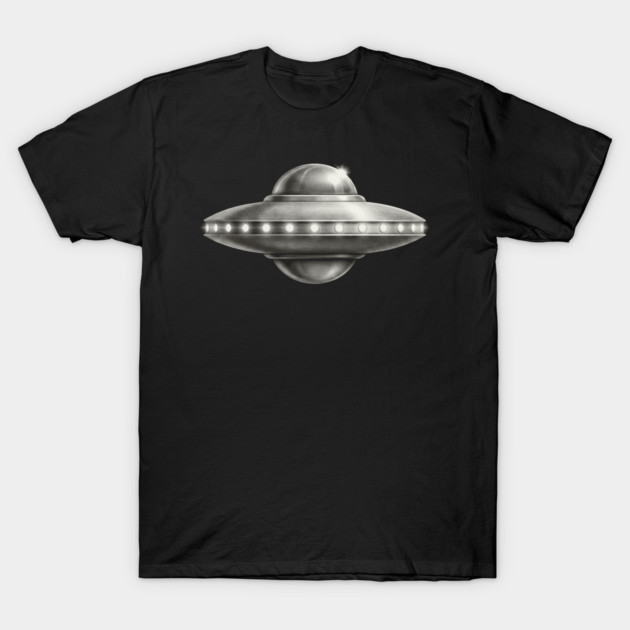 Flying Saucer Classic Metallic UFO Outer Space Alien Craft Sightings ...