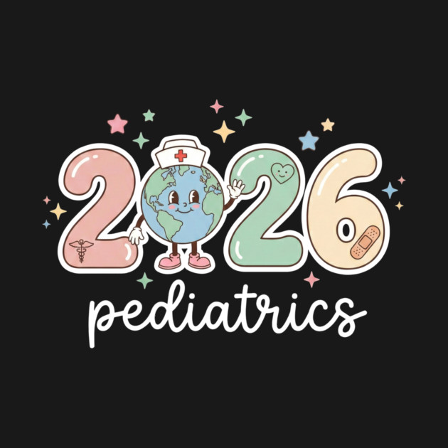 Cute 2026 Pediatrics Cartoon Earth Design - Pediatrics Student Design ...