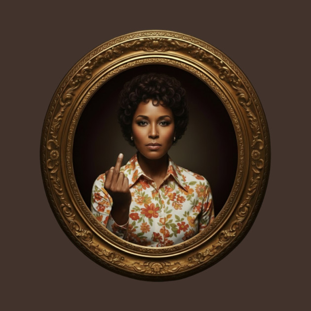 Anita Baker Flip The Bird in Frame - Anita Baker - T-Shirt | TeePublic