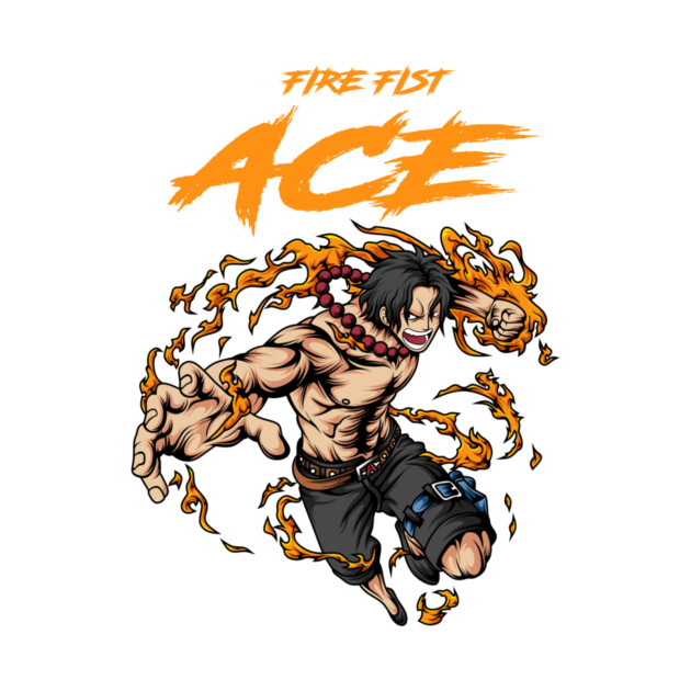 Ace Fire Fist (One Piece Anime) - Anime Characters - T-Shirt | TeePublic