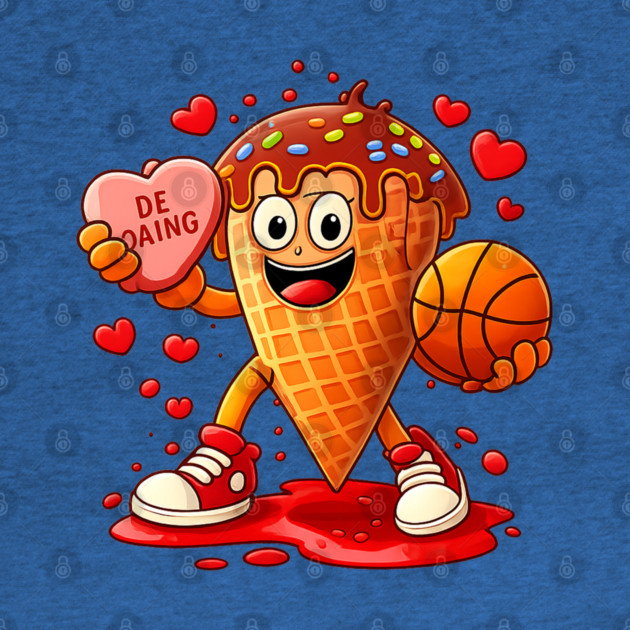 Cute Ice Cream Character - Ice Cream - T-Shirt | TeePublic